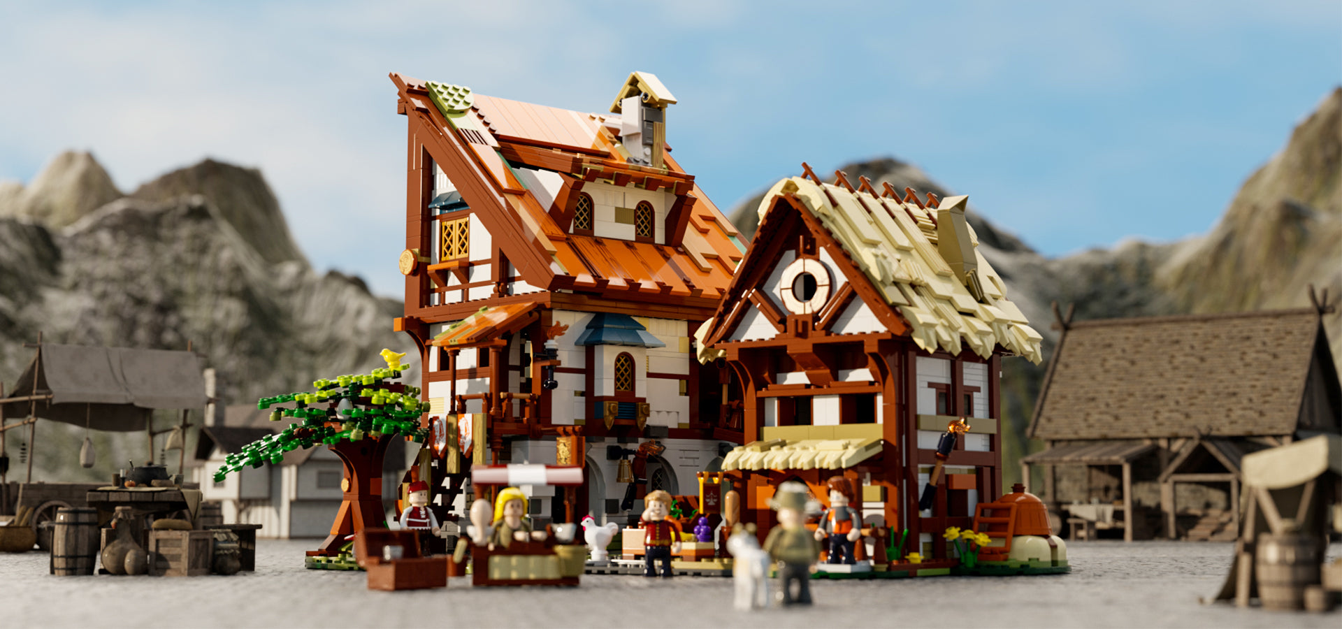 Happy Brick Land™ - Wall Mount Display for Model Cars and Light Bricks