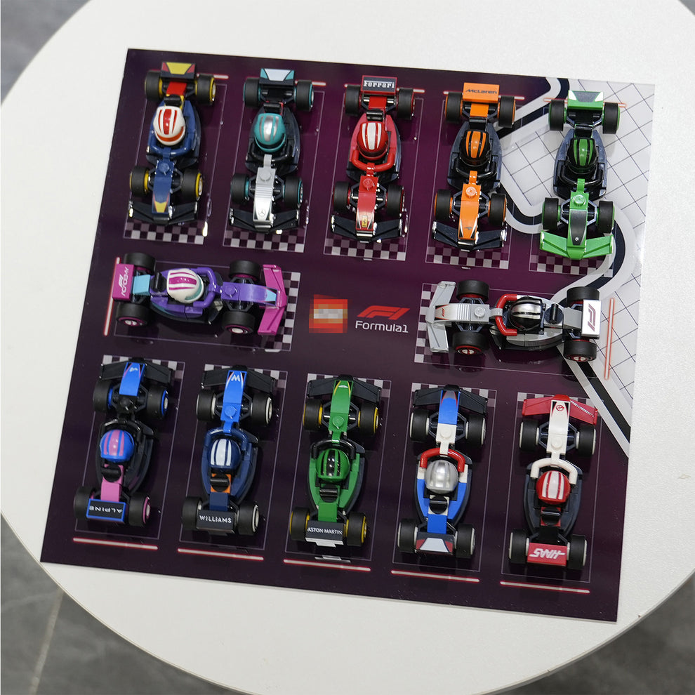 Display Case for Minifigure Formula 1 Collectible Race Cars 71049(Fram ...