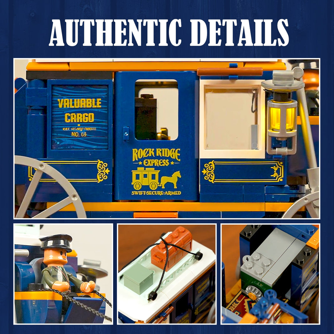 Lumibricks Treasure Stagecoach L9099 – LED‑Lit Western Money Transport ...