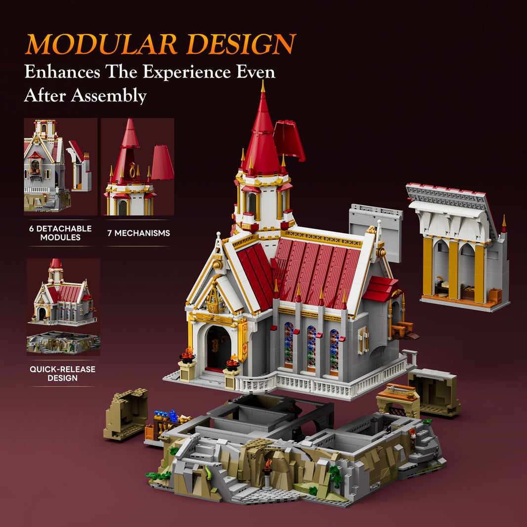 Lumibricks King’s Castle Treasury (L9105) – Gothic LED Medieval Castle ...