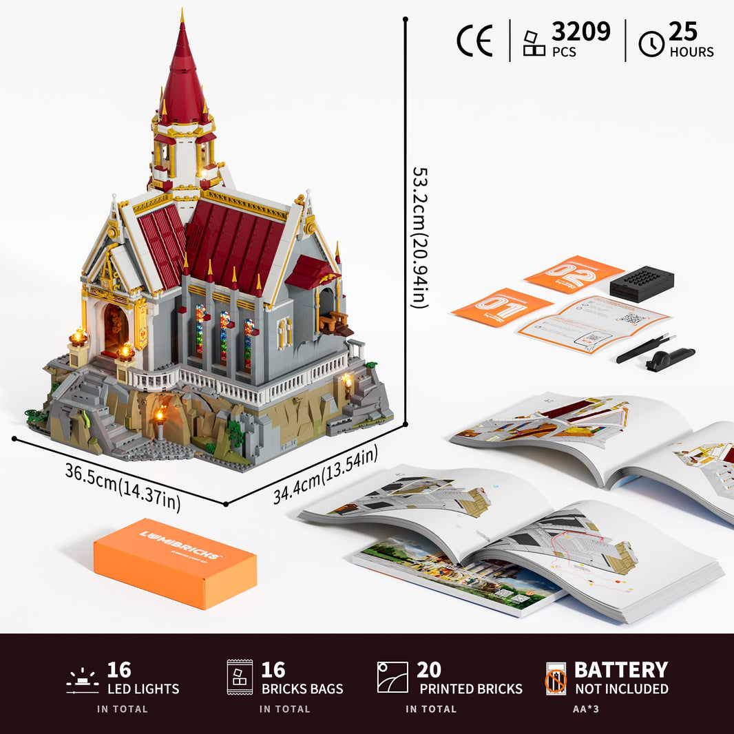 Lumibricks King’s Castle Treasury (L9105) – Gothic LED Medieval Castle ...