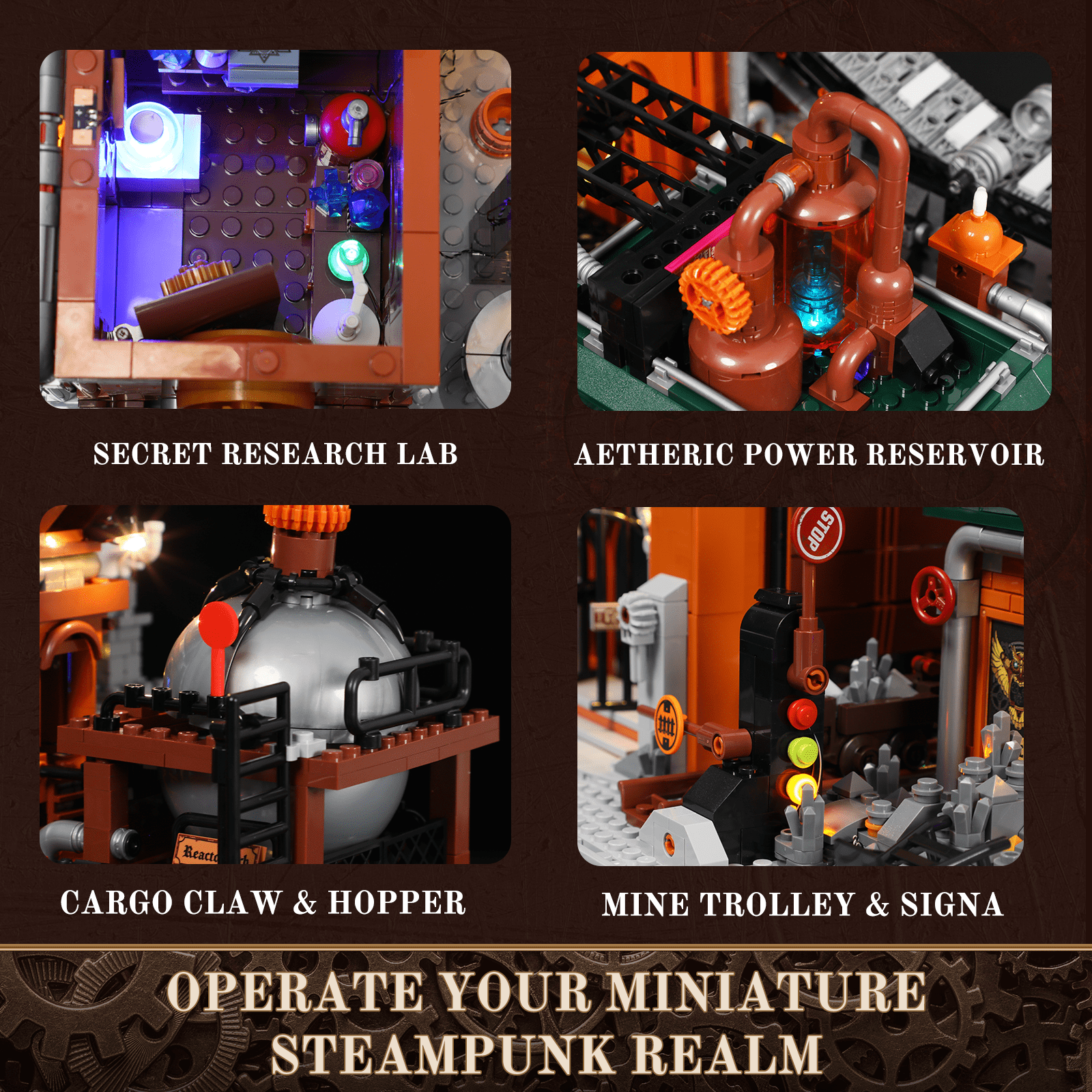 Lumibricks Ore Factory (L9101) – Steampunk Industrial LED Build Set ...