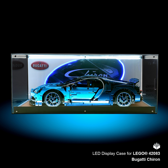 LED Display Case for LEGO® Supercar Bugatti Chiron #42083 – Happy Brick ...