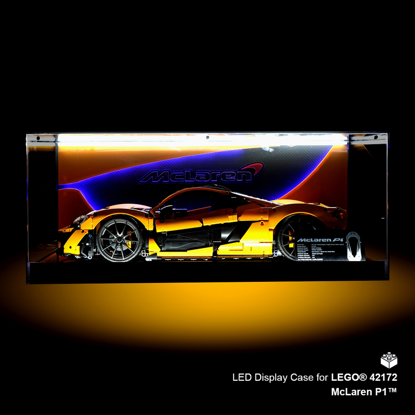 LED Display Case for LEGO® Supercar McLaren P1™ #42172 – Happy Brick Land