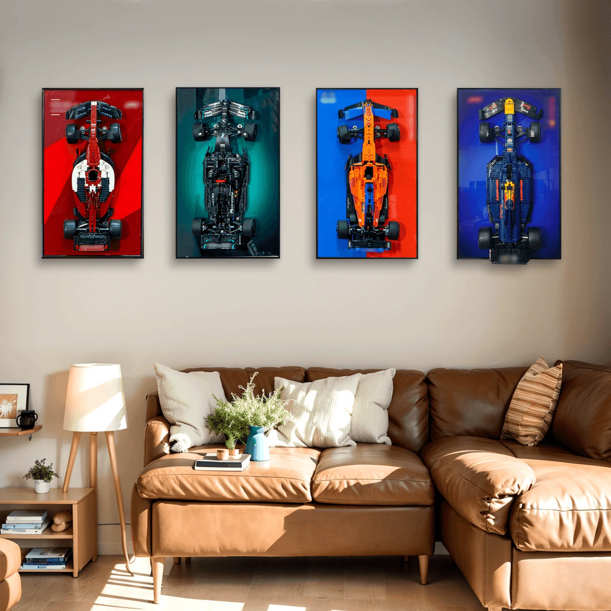 Formula Racing Car Wall Mount Display Frames | Happy Brick Land