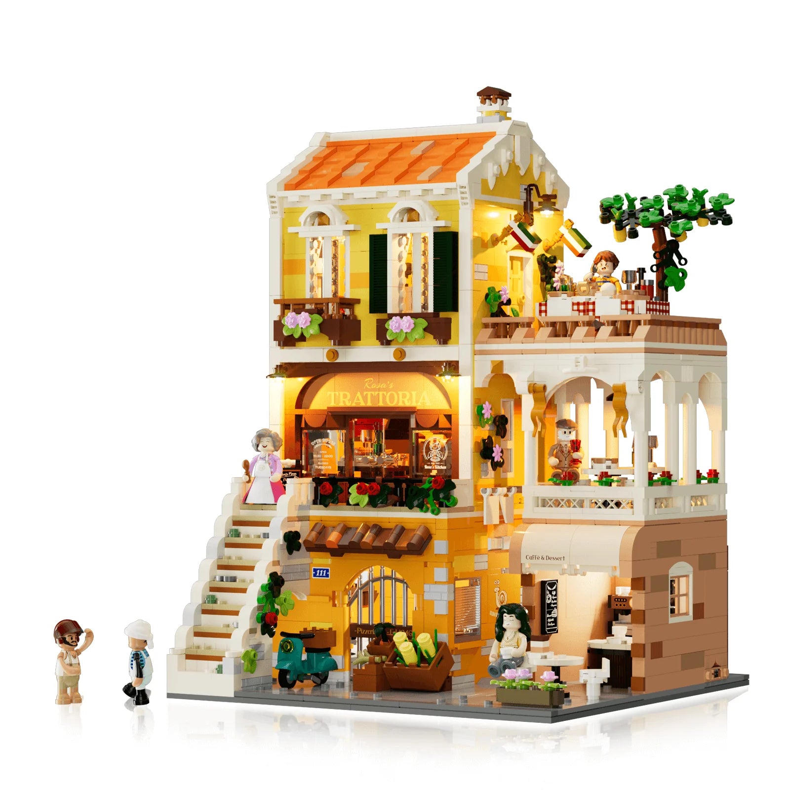 Lumibricks ltalian Homestyle Restaurant Town Life Modular Building Set ...