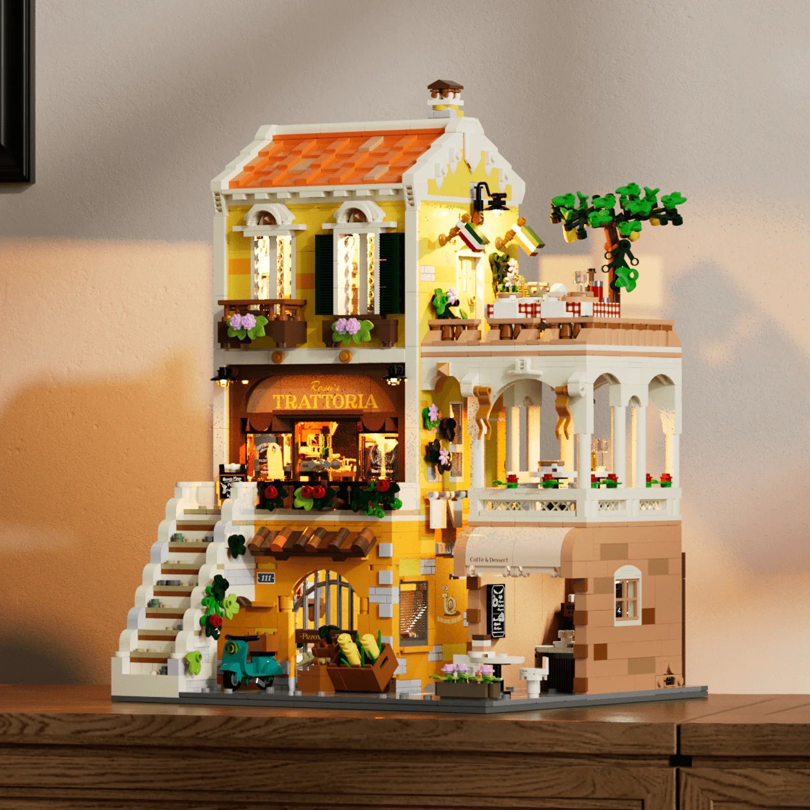 Lumibricks ltalian Homestyle Restaurant Town Life Modular Building Set ...